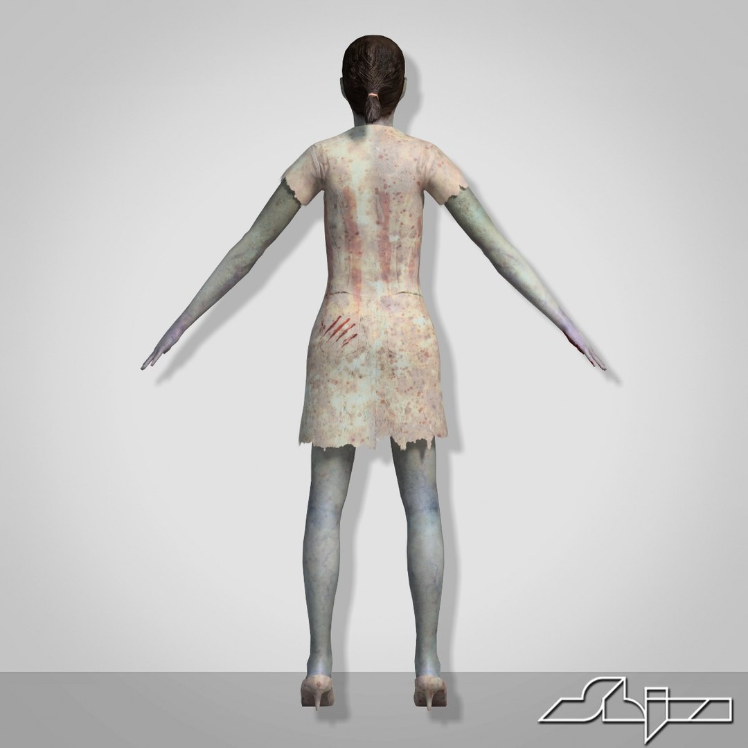 3d model zombies pack 1