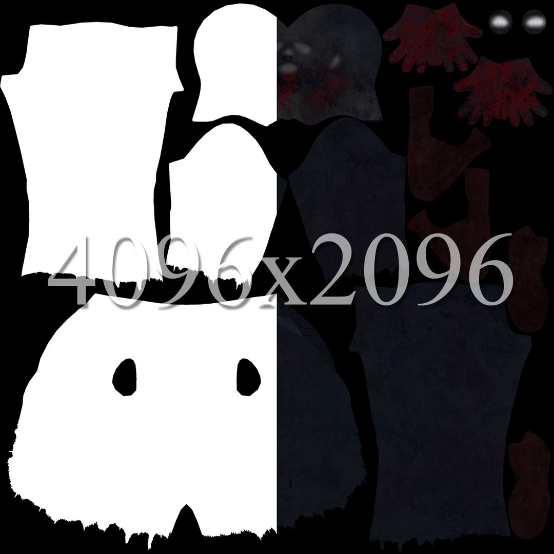 3d model zombies pack 1