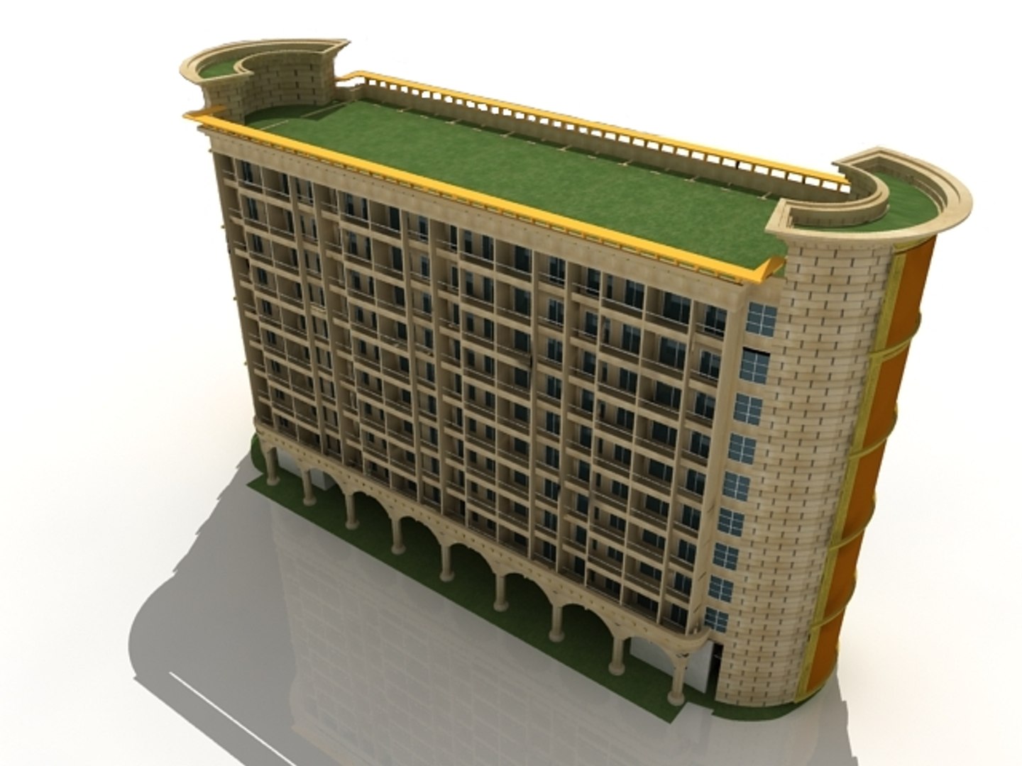 3d Model Of Luxury Hotel