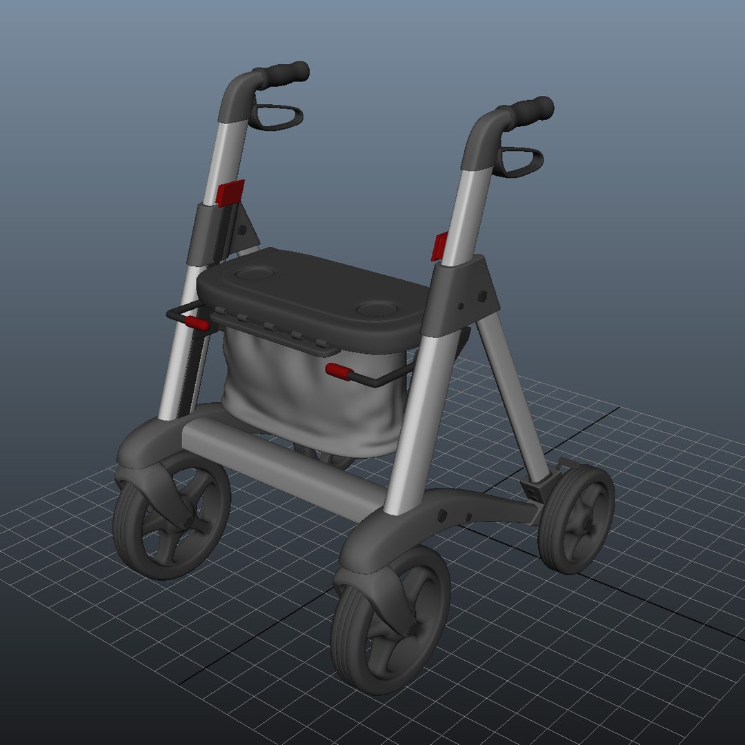 Walker Rollator 3d Obj