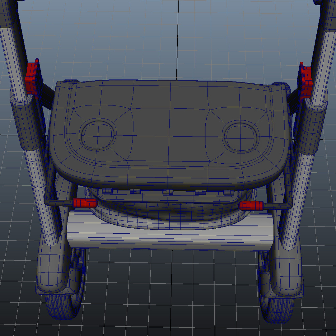 walker rollator 3d obj