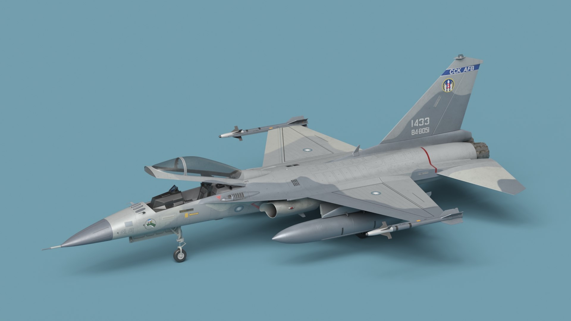 Military Fighting Jet AIDC F-CK-1 Ching-Kuo 3D Model - TurboSquid 2274930