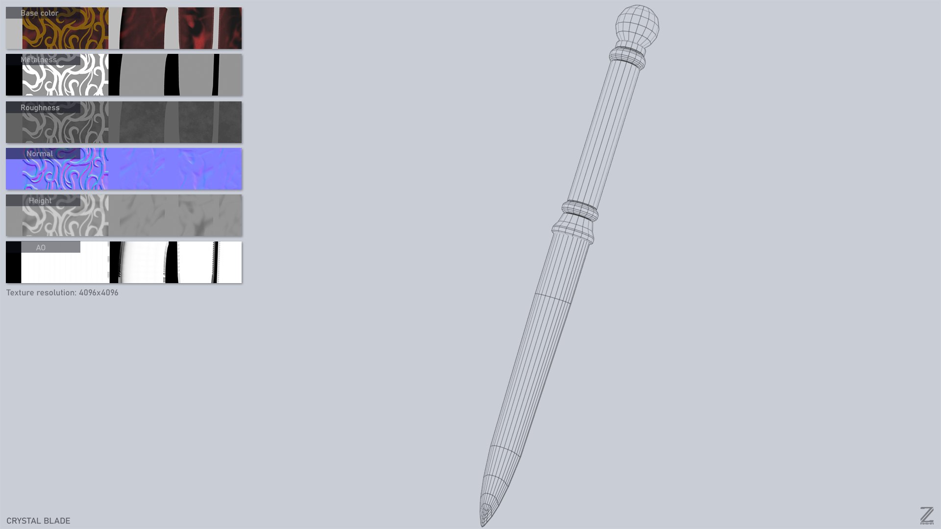 3D Crystal Blade Collection Model - TurboSquid 2218778