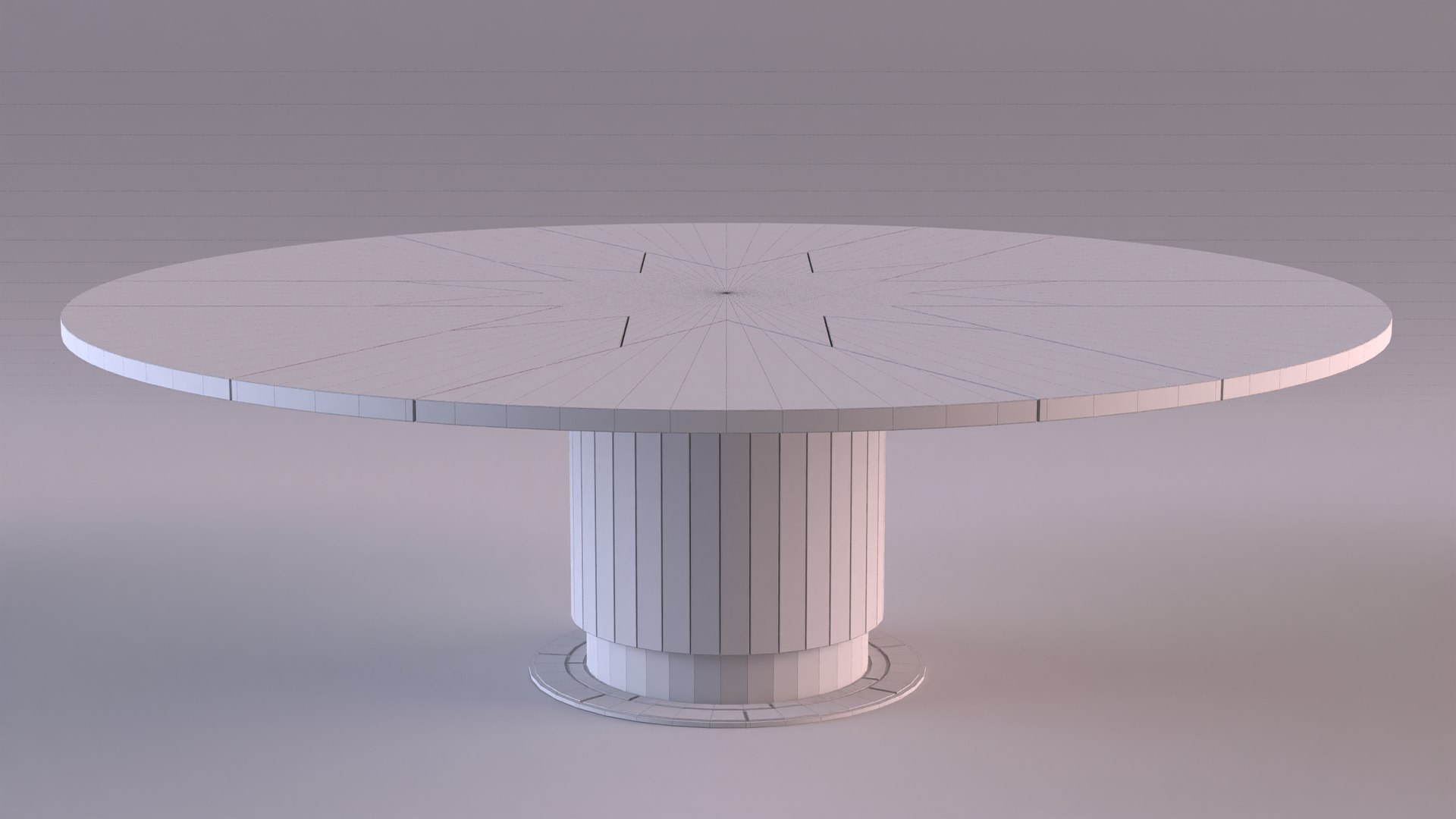 Round Buffet Dining Table 3D - TurboSquid 2233467