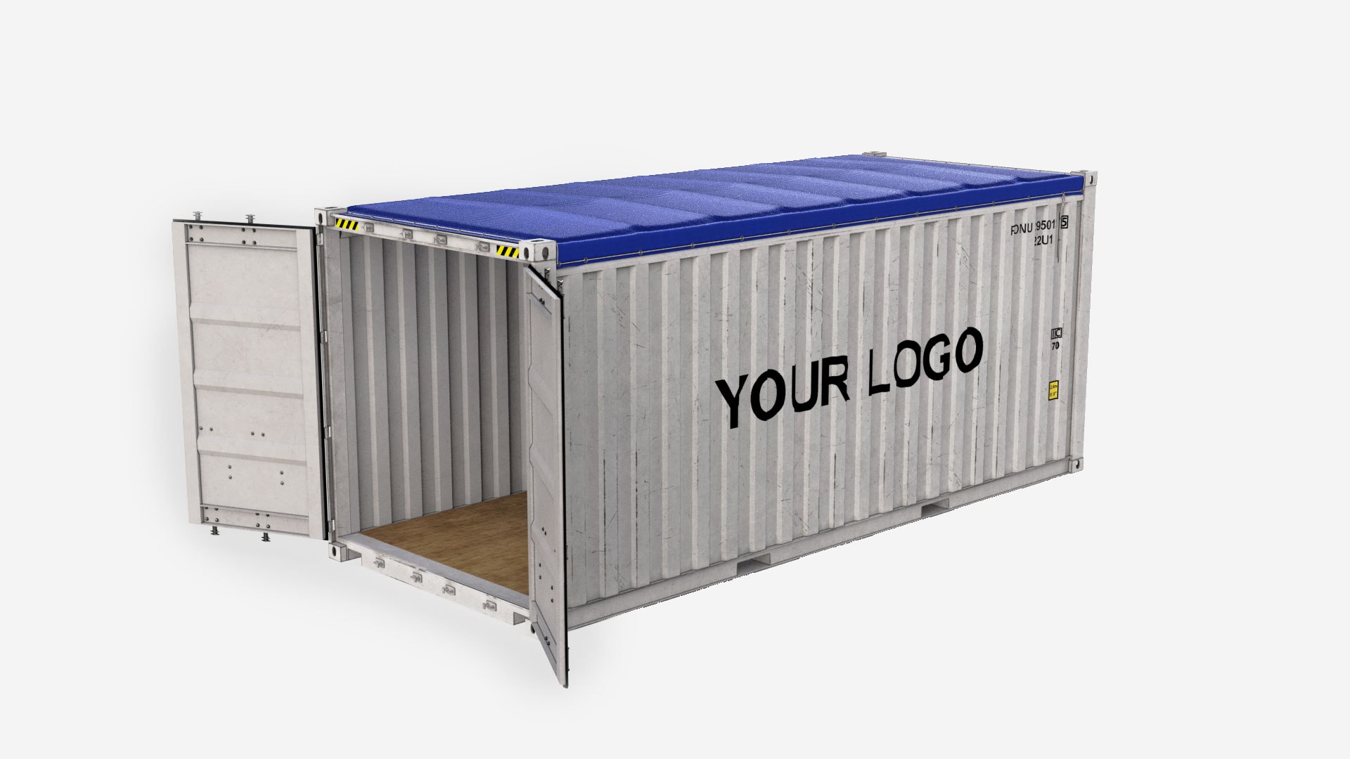 3D 20feet Generic Open Top Shipping Container - TurboSquid 2212528