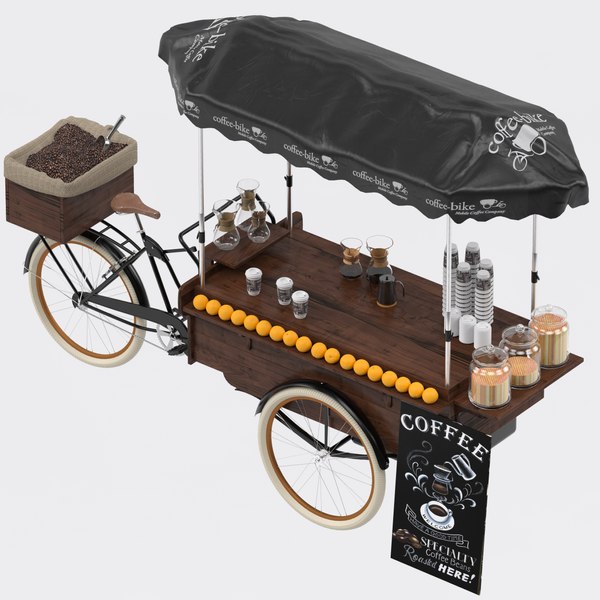 Coffee bike 3D model - TurboSquid 1711537