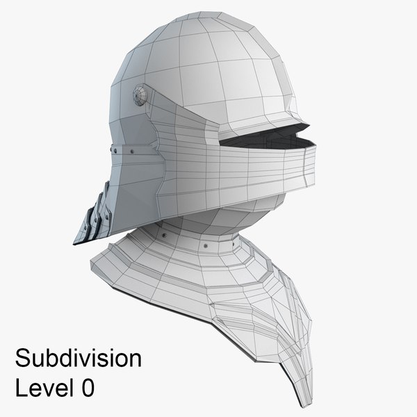 Gotischer Salat Helm 3D-Modell - TurboSquid 991179