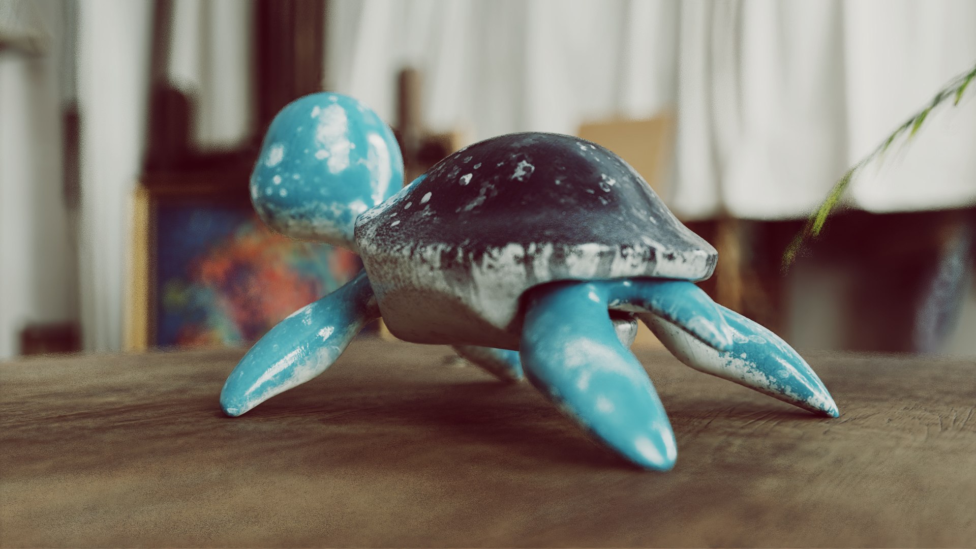 3D Model Turtles Pbr Green - TurboSquid 1710390