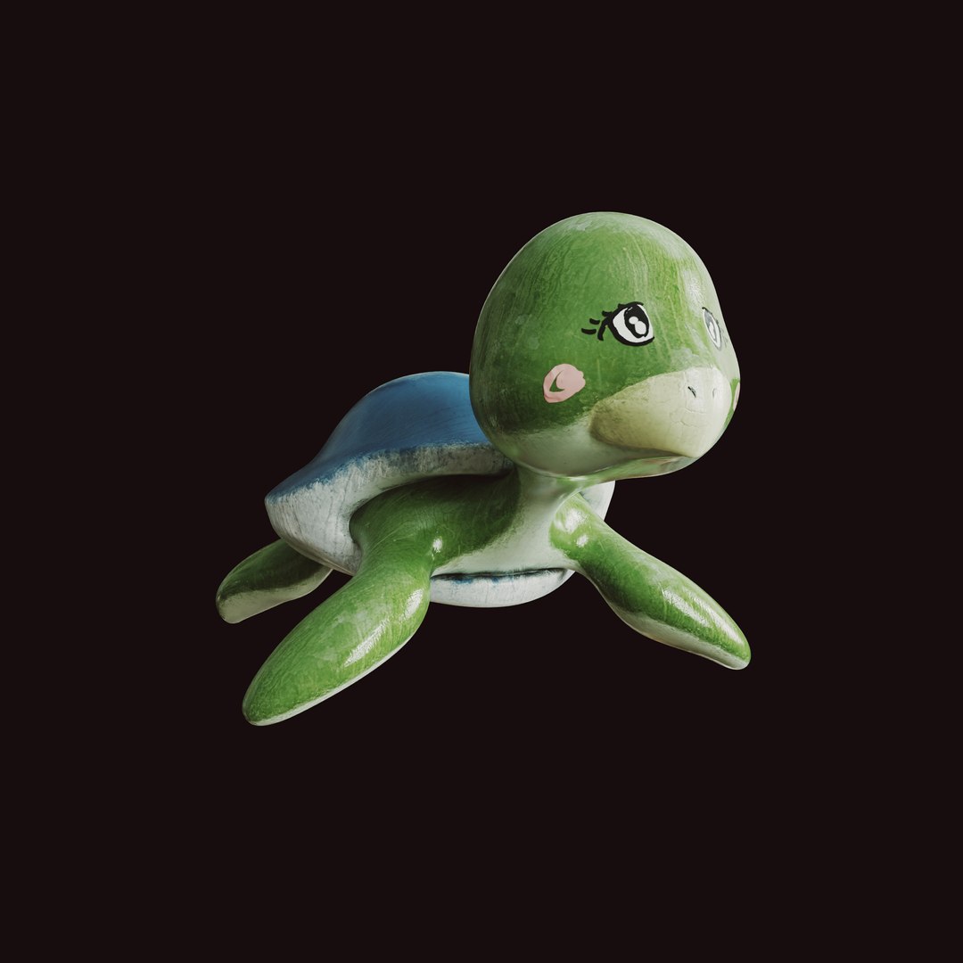 3D Model Turtles Pbr Green - TurboSquid 1710390