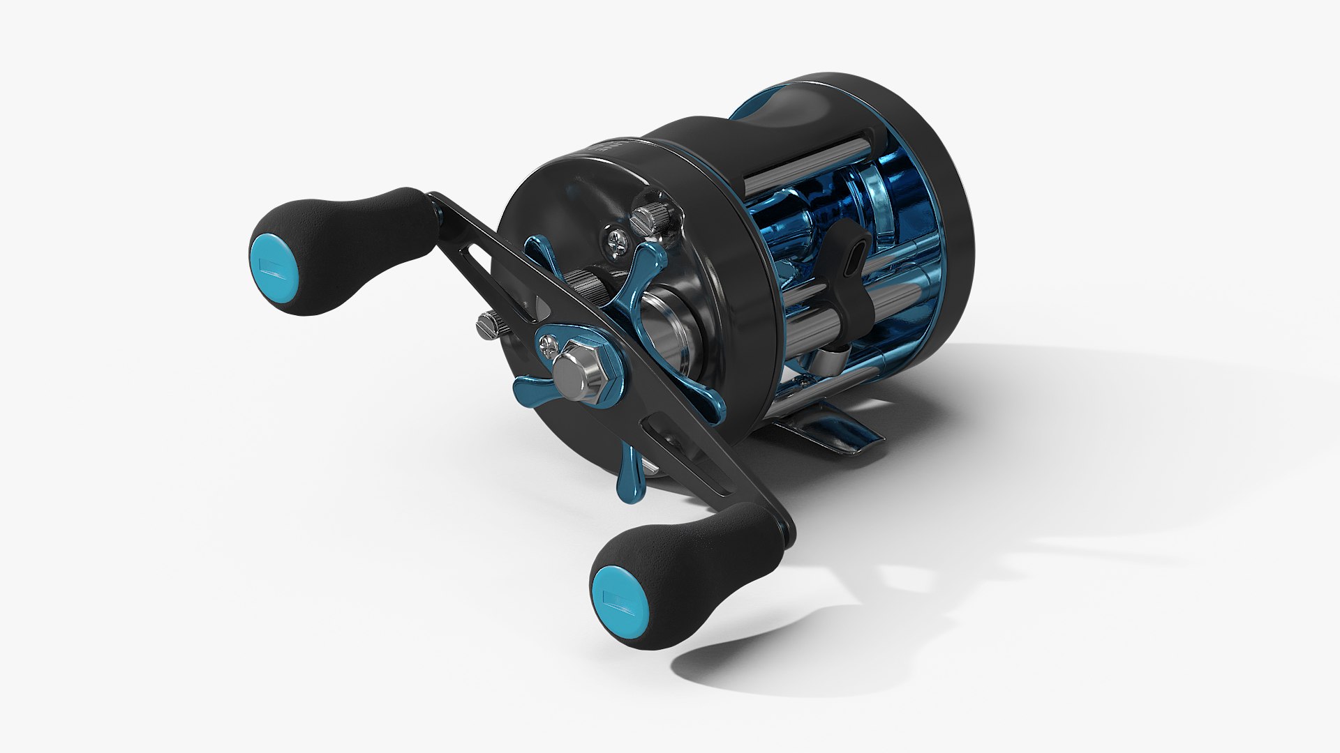 3D Model UltraLight Fishing Rod With Round Baitcasting Reel ...