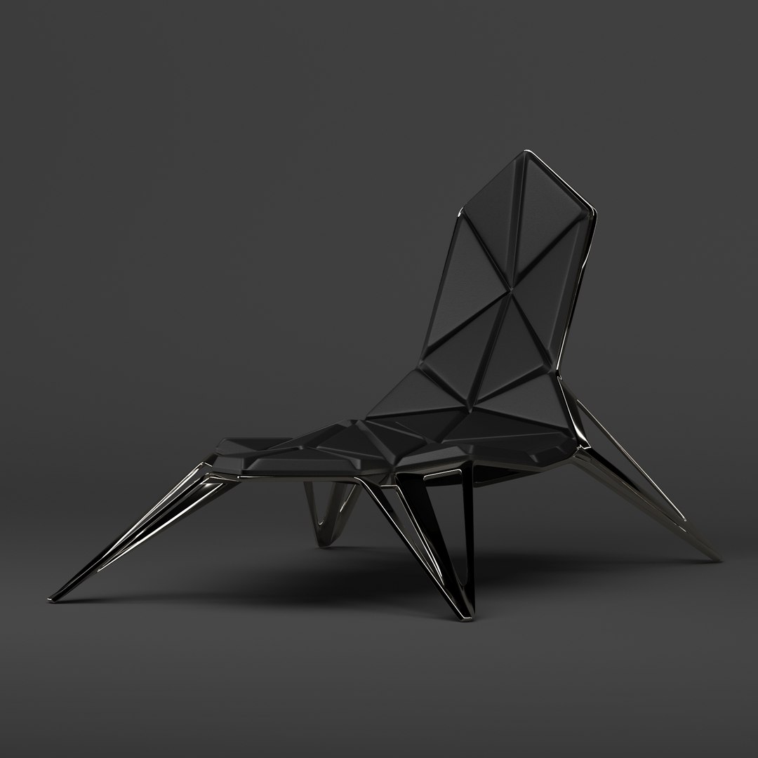 3D Ruby Chair Futuristic - TurboSquid 1662679