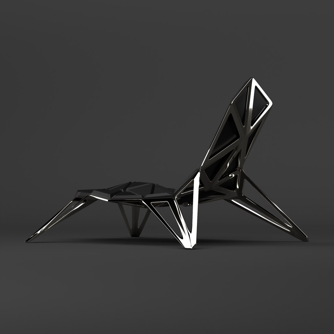 3D Ruby Chair Futuristic - TurboSquid 1662679