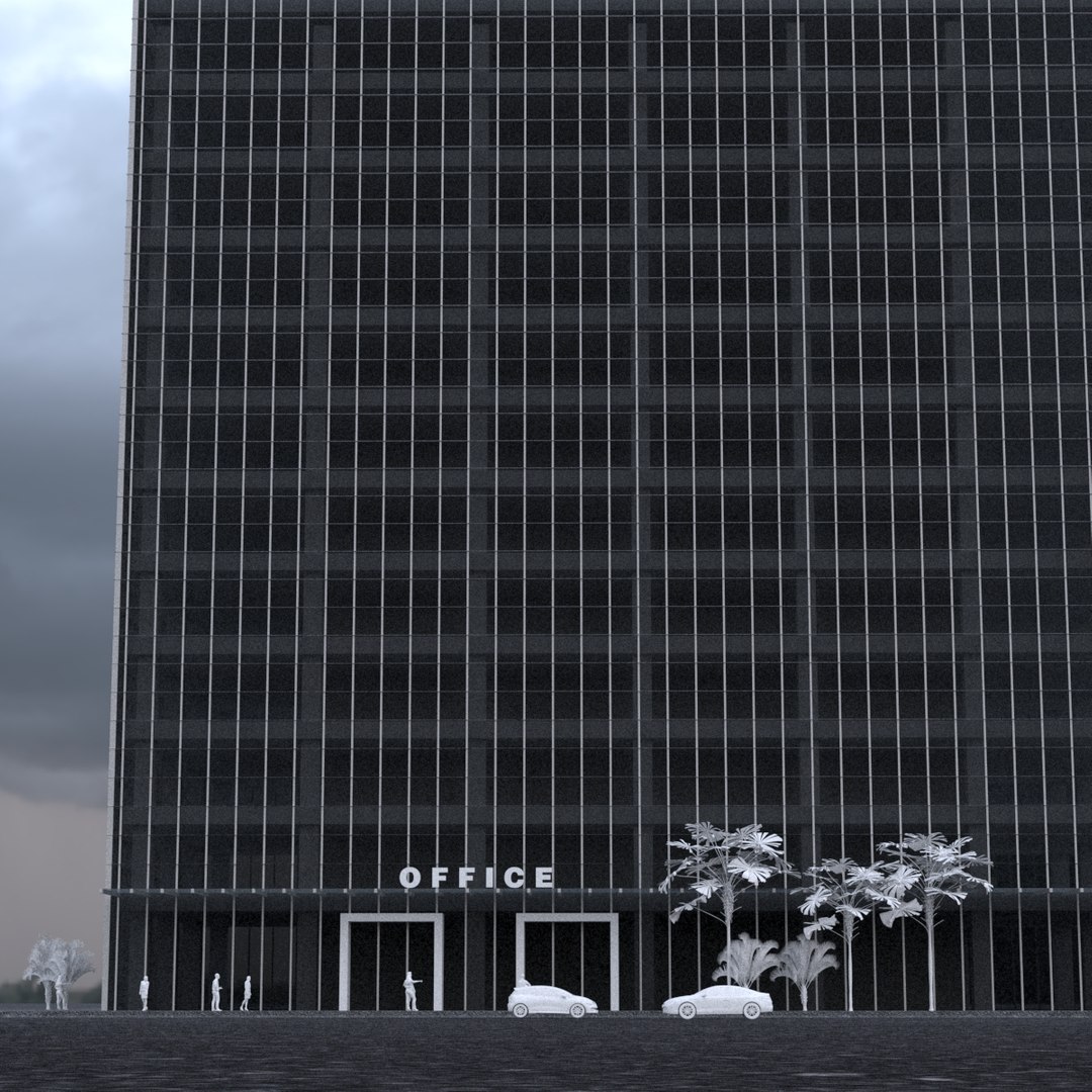 12 Story Office Skyscraper Building Model - TurboSquid 1222469