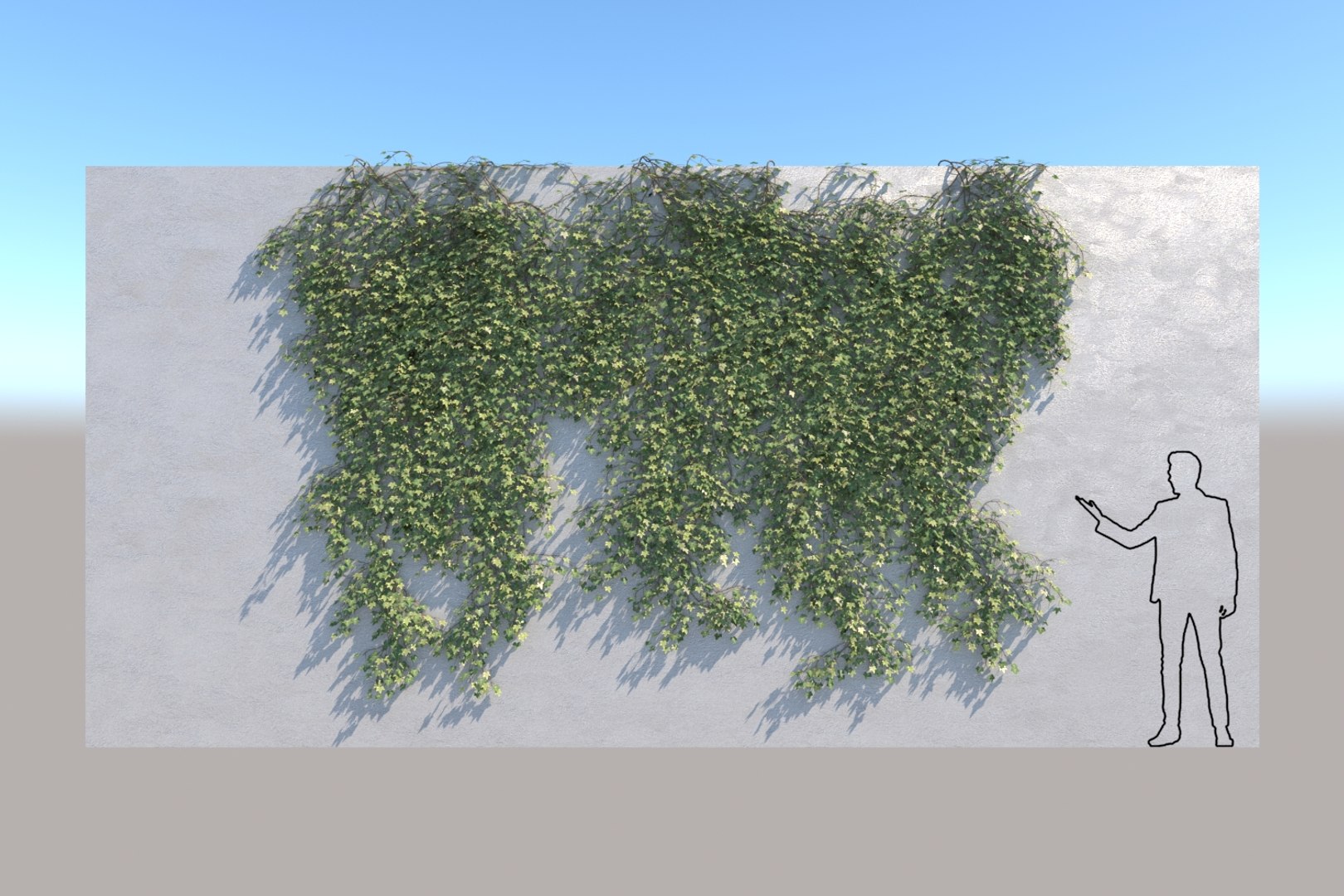 3D Ivys Wall - TurboSquid 1408264