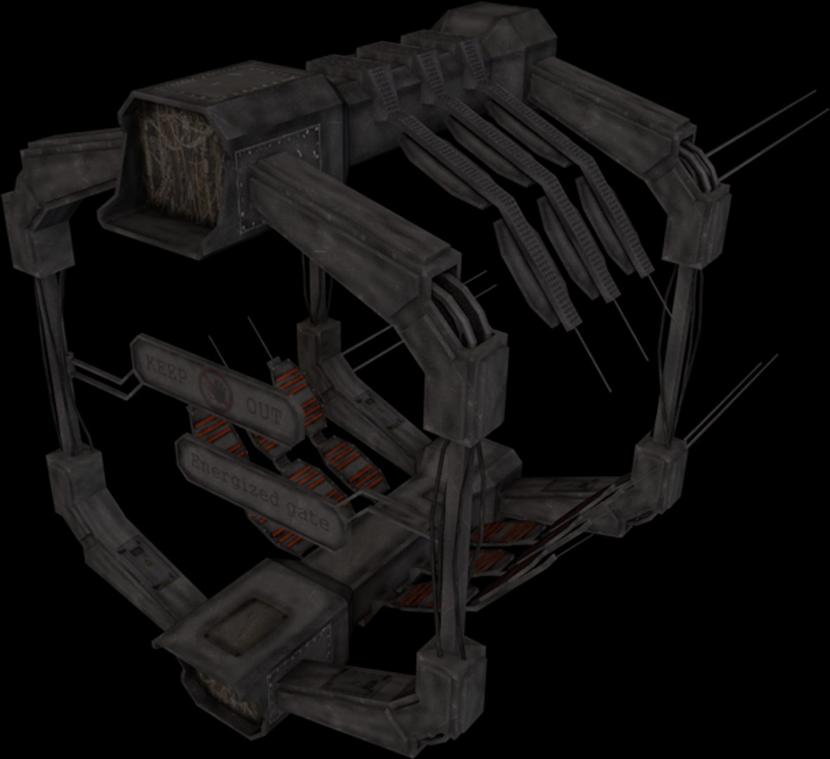 Scifi Docking Gate 3ds