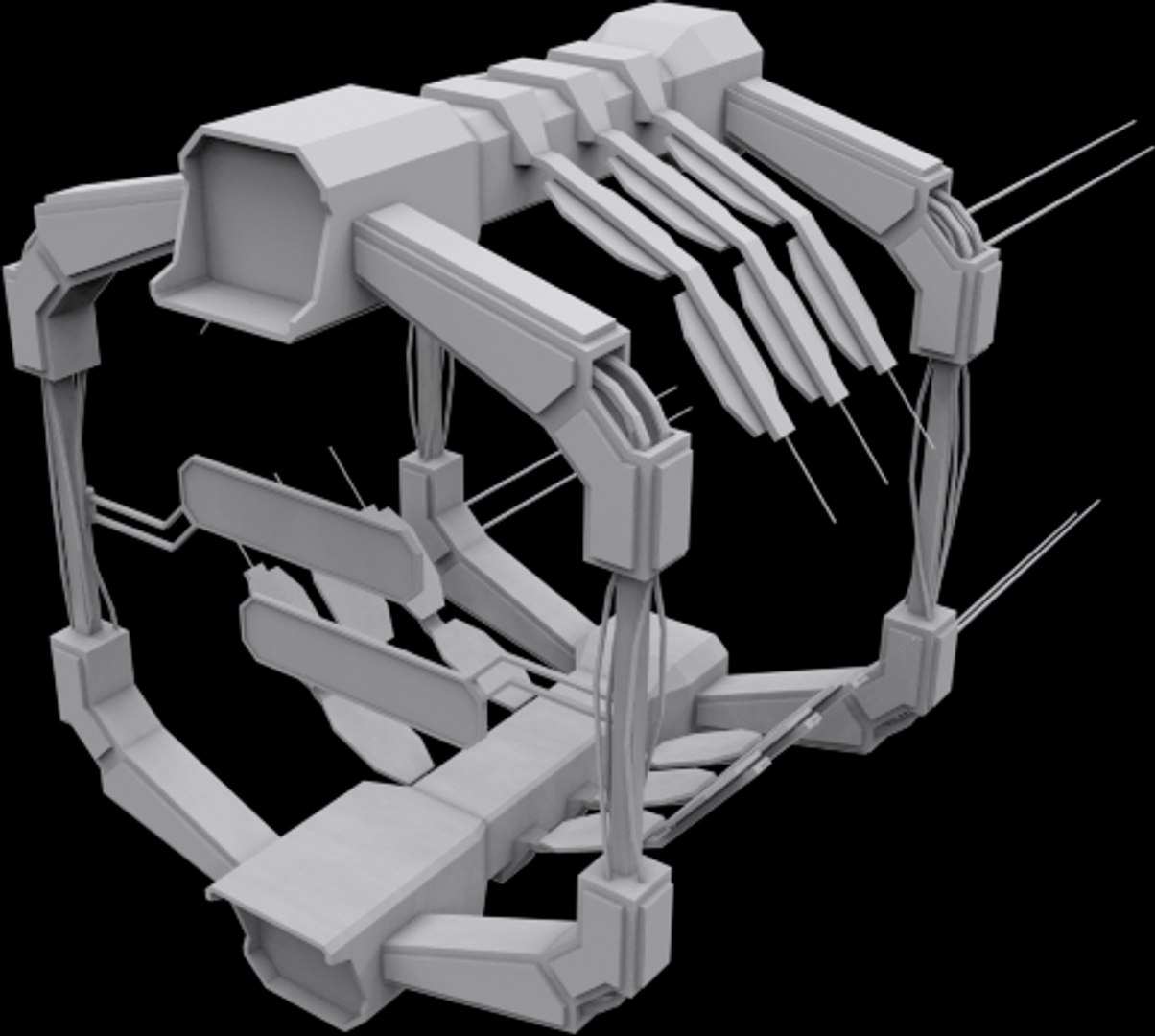 Scifi Docking Gate 3ds