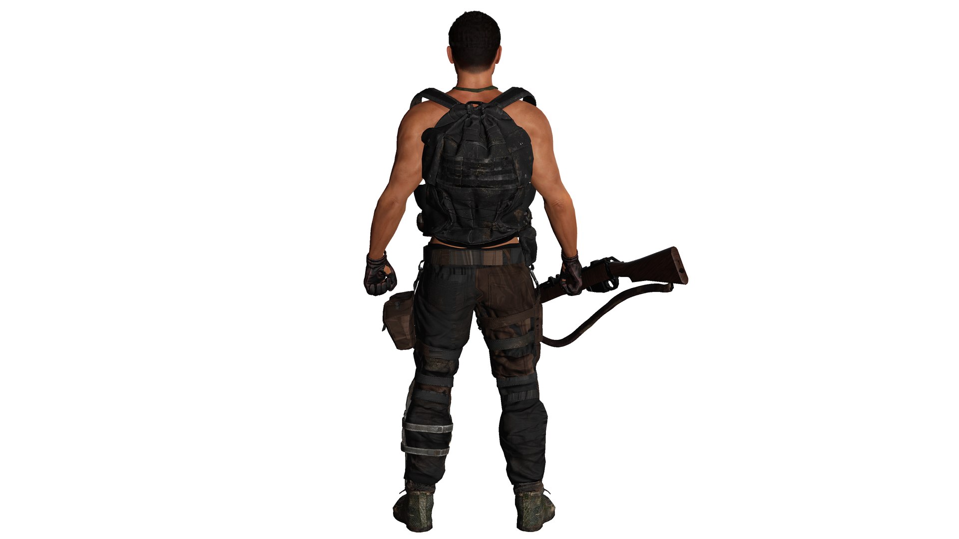 3D AAA 3D MALE APOCALYPSE SURVIVAL SNIPER 02 - GAME READY CHARACTER ...