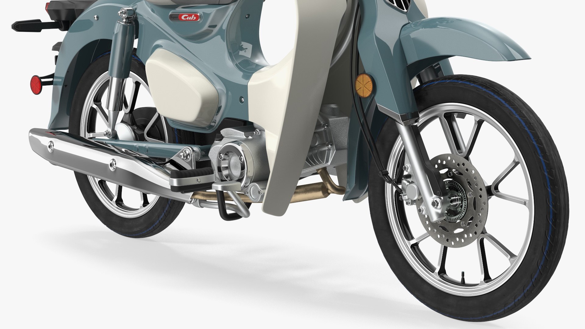 Scooter Honda Super Cub 2024 Green Rigged 3D Model - TurboSquid 2235476
