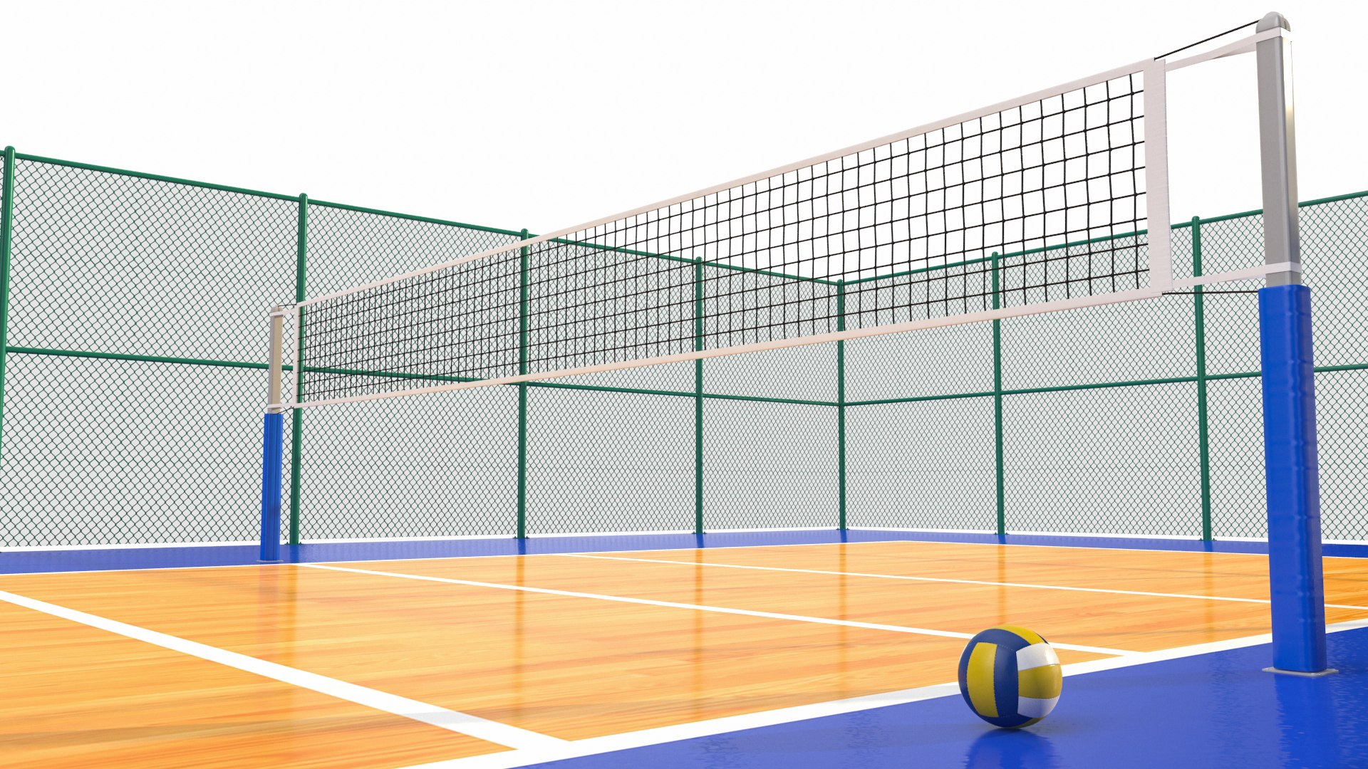 3D Volleyball Court 04 - TurboSquid 2054649