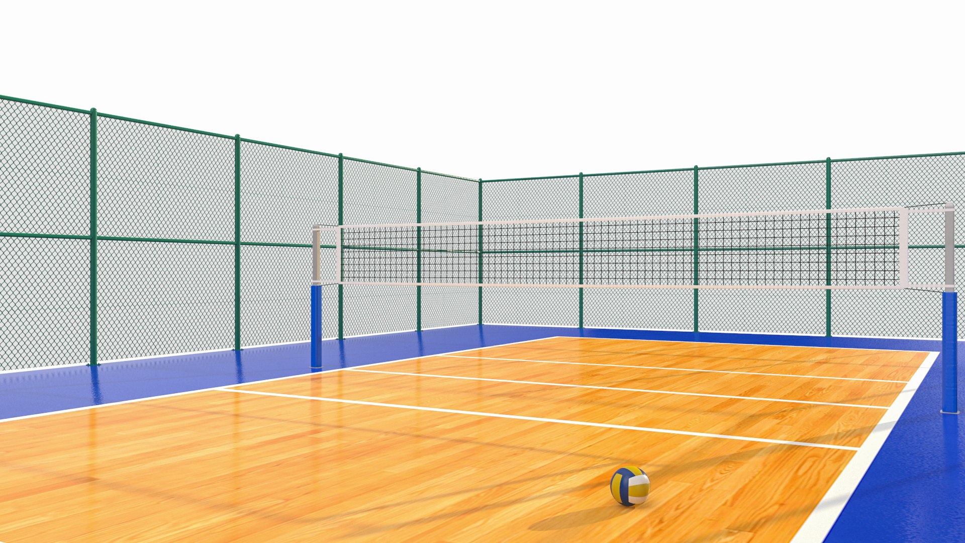 3D Volleyball Court 04 - TurboSquid 2054649