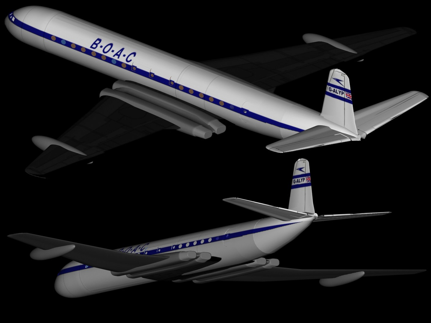 3D Havilland Comet Model - TurboSquid 1153302