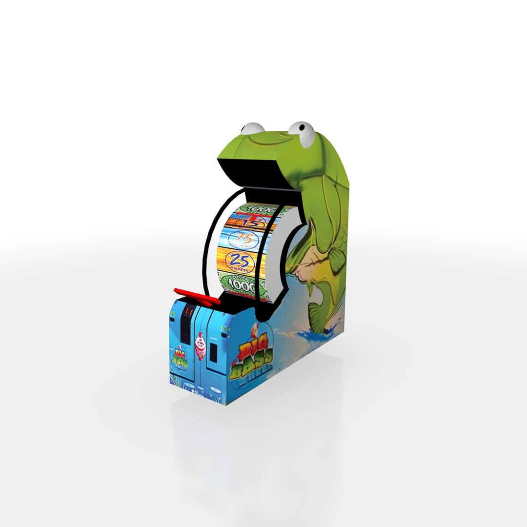 modelo 3d Juego de Arcade Big Bass Wheel - TurboSquid 1276297