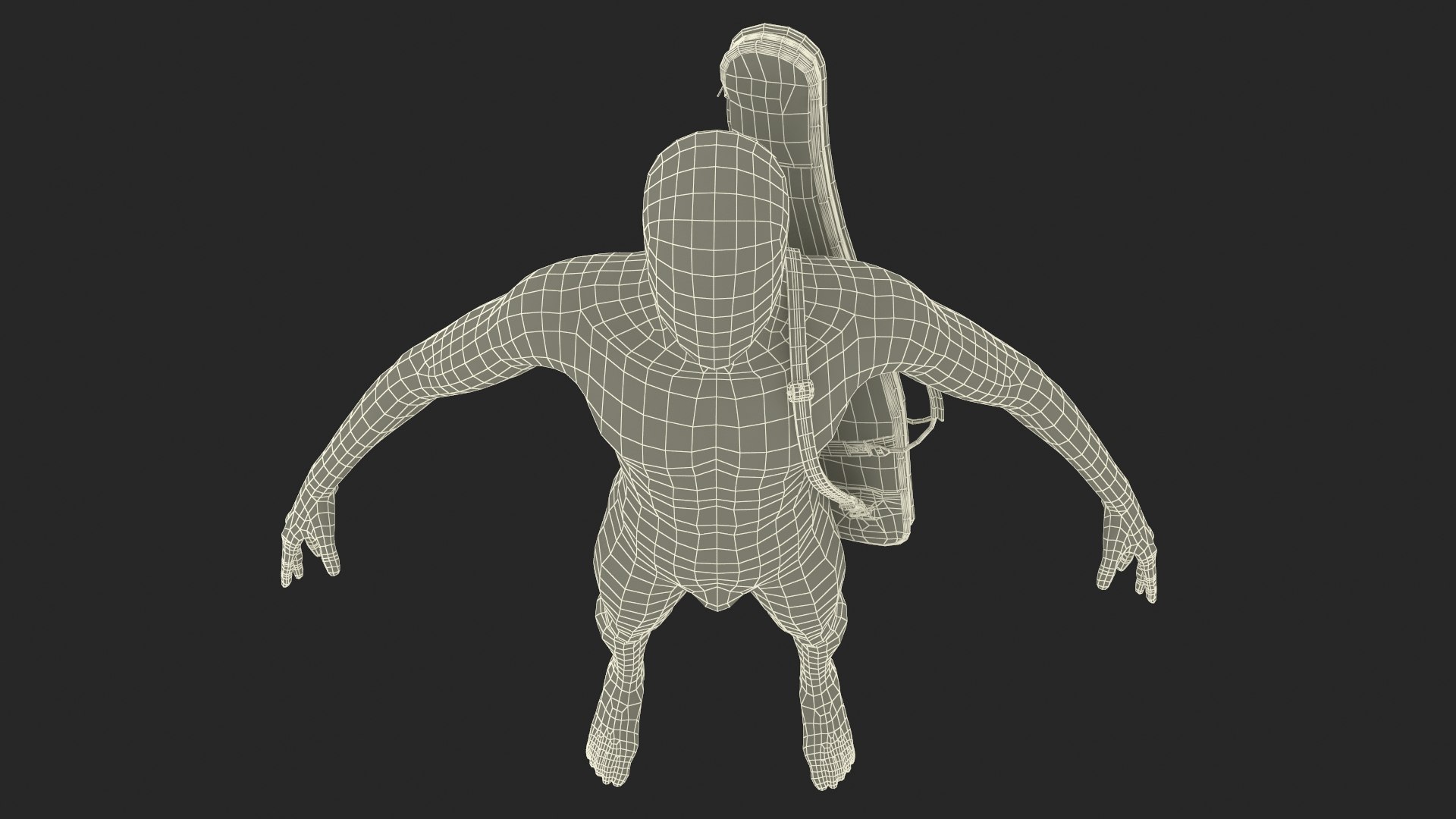 Hunter Gun Carry Bag On Mannequin 3D - TurboSquid 2113692