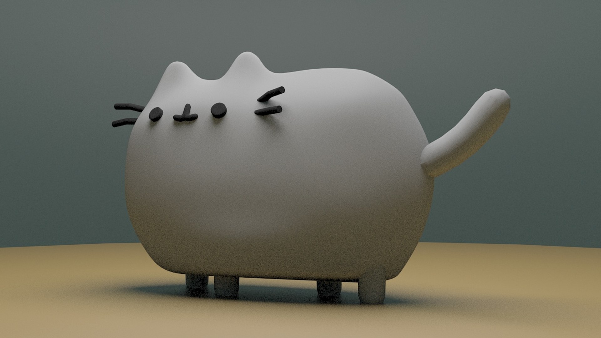 3D Pusheen Cat - TurboSquid 1453052