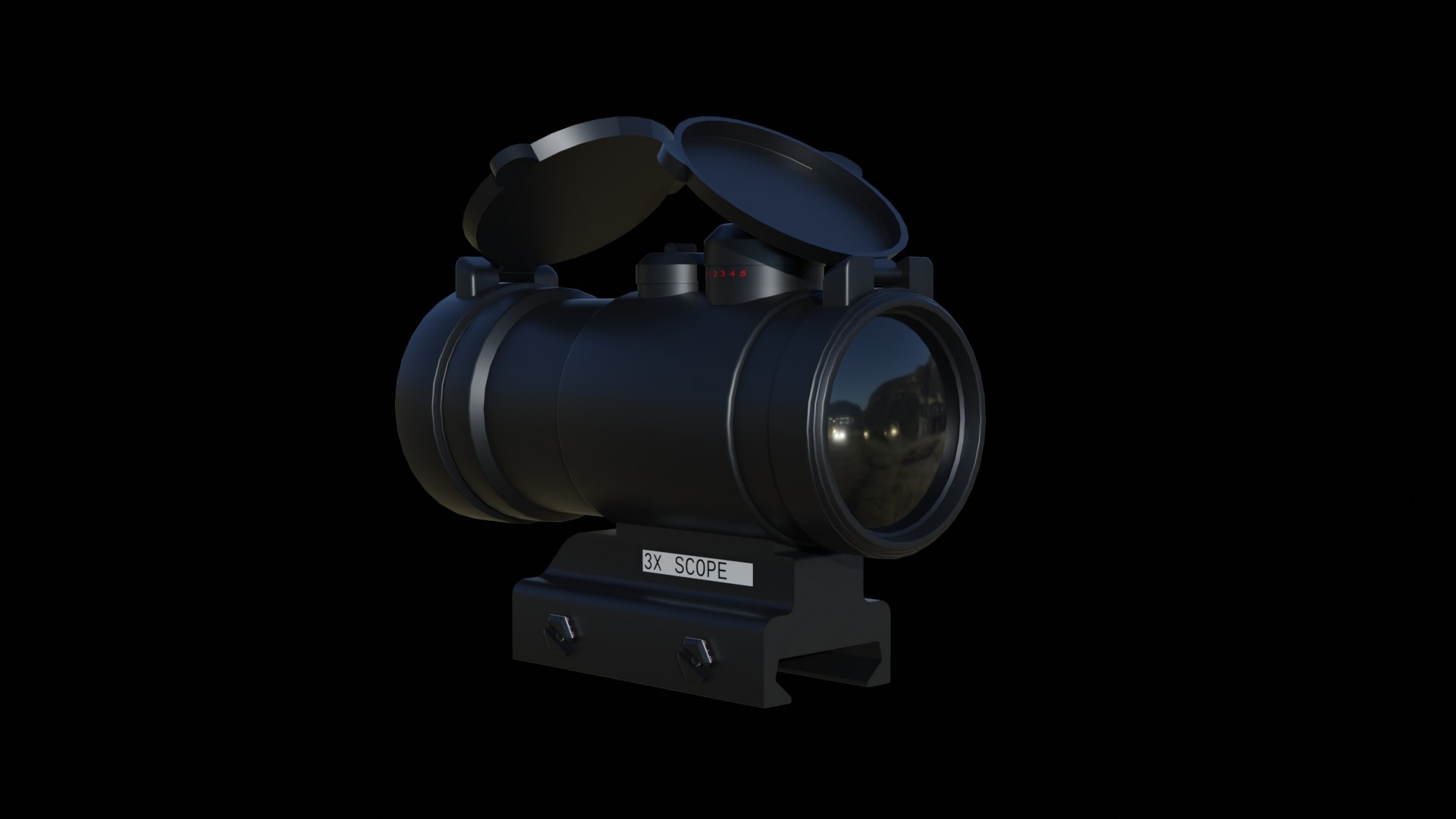 3x Scope Attachment Model - TurboSquid 1970635