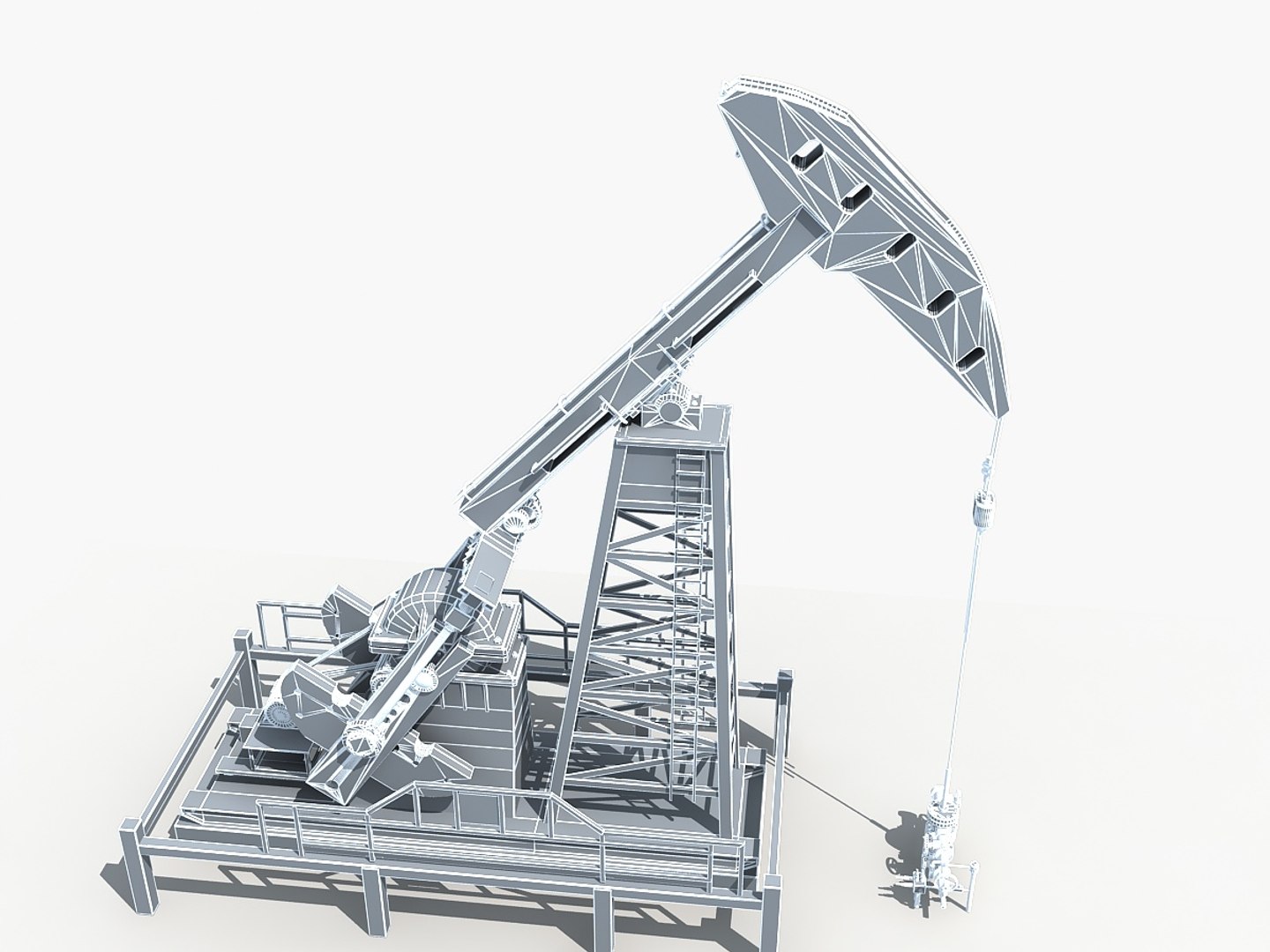 3d oil pump jack model