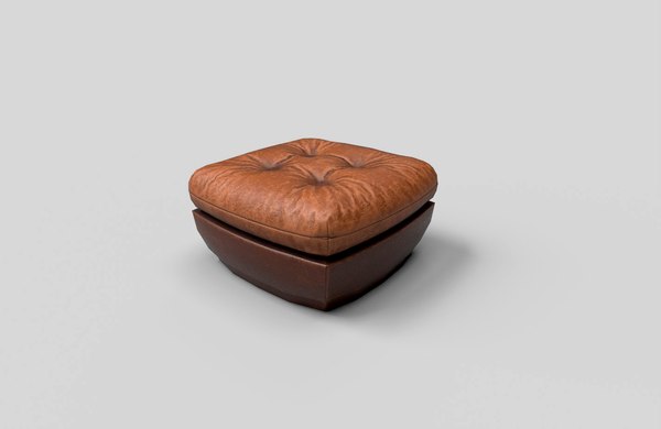 modelo 3d Puf Silla Low Poly Malibu - TurboSquid 1717543