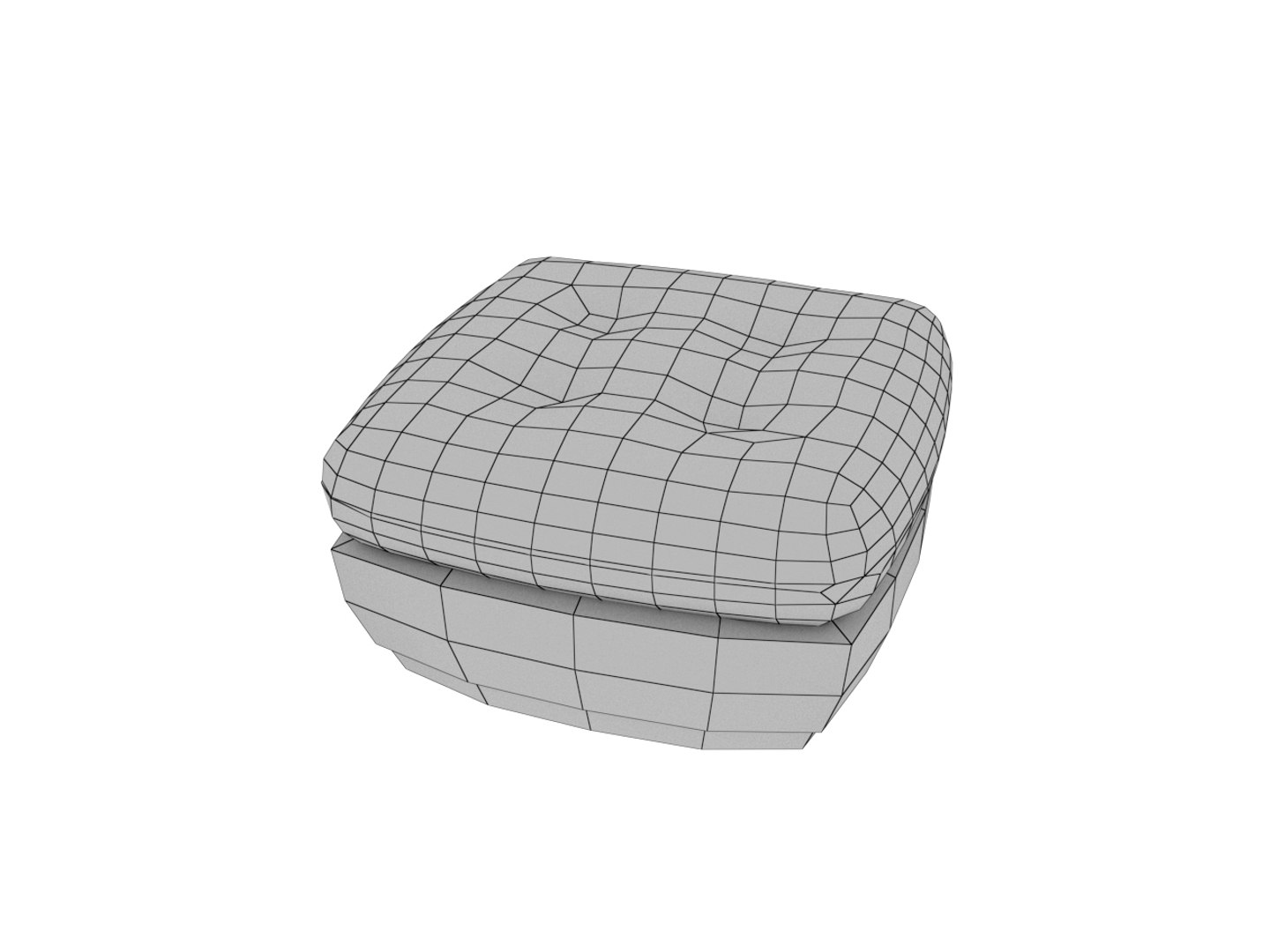 3D Low Poly Chair Pouf Malibu model - TurboSquid 1717543