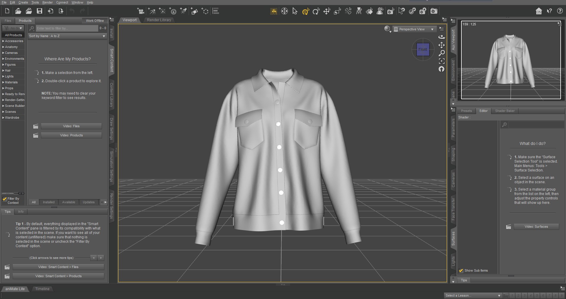 Icon Denim Jacket 3D Model - TurboSquid 1991127