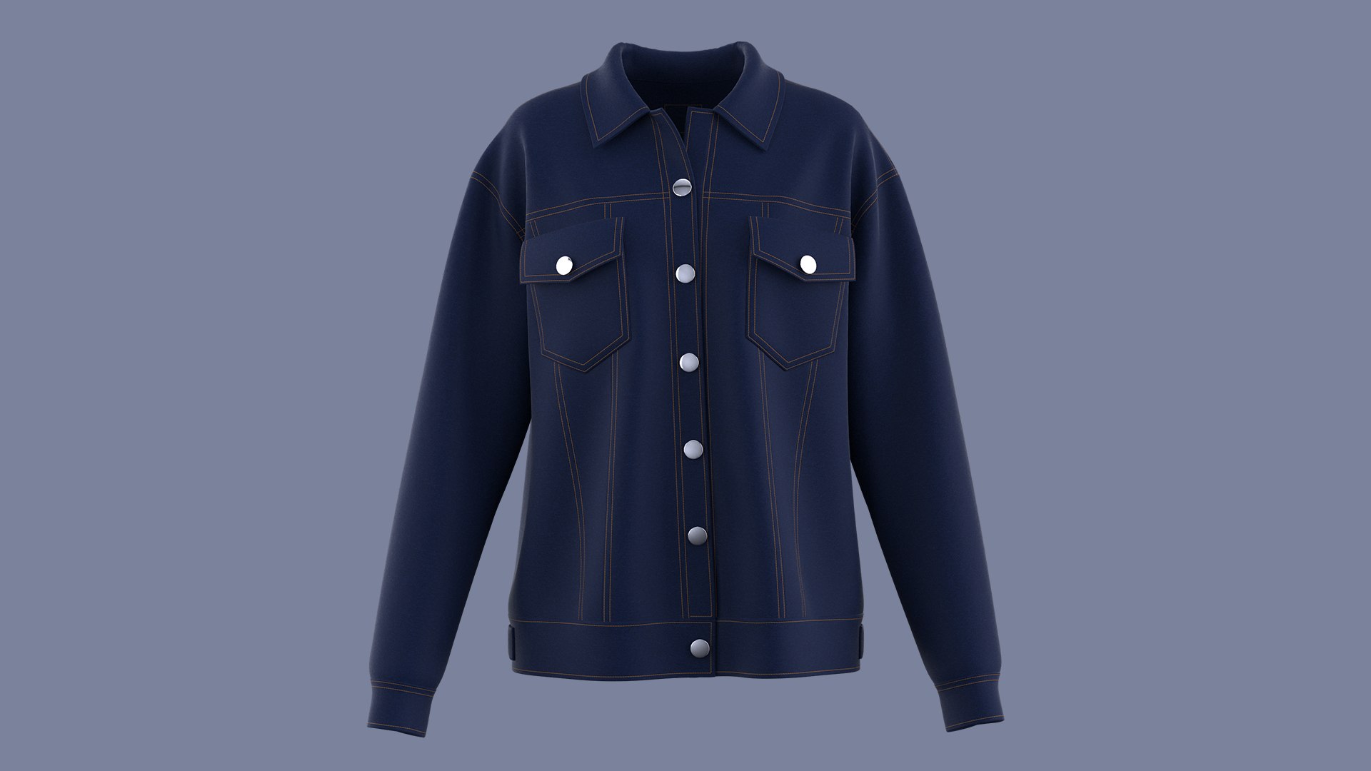 Icon Denim Jacket 3D Model - TurboSquid 1991127