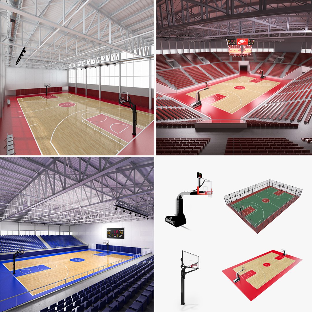 Basketball collection 3D model - TurboSquid 1821751