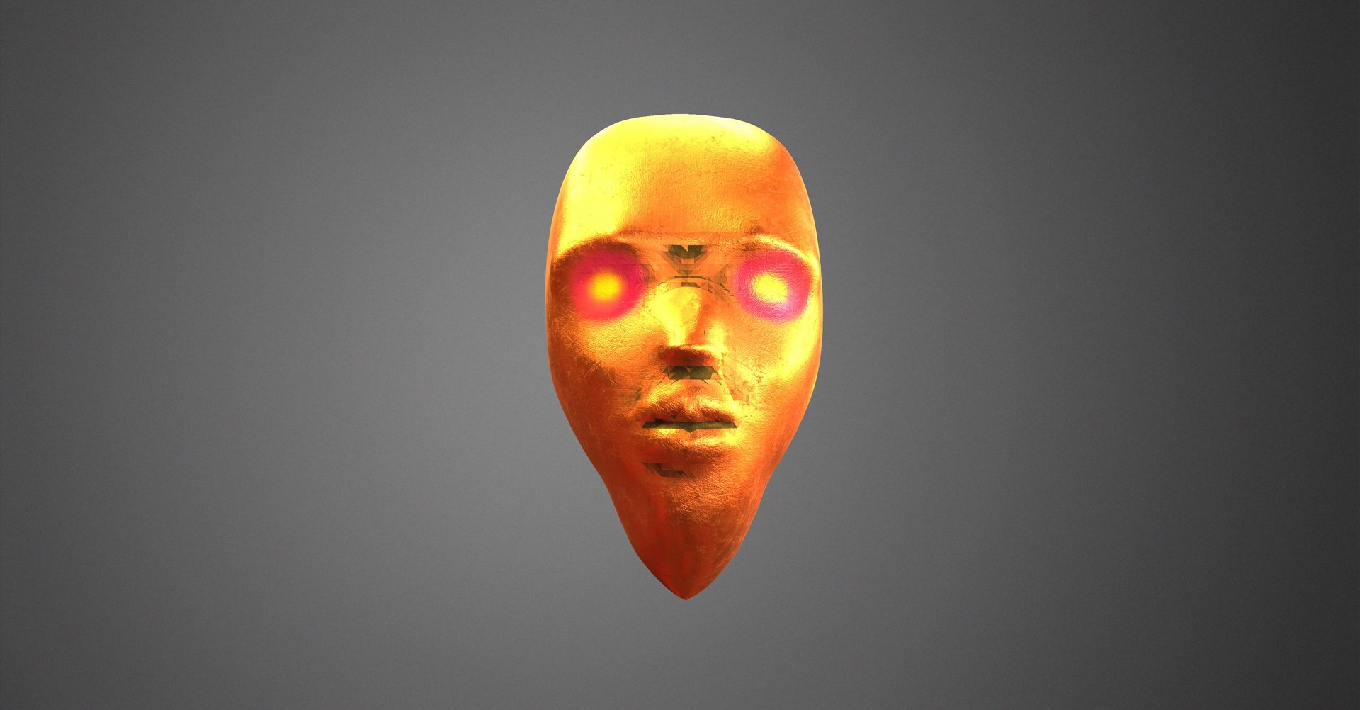 3D Ancient Gold Head - TurboSquid 1951664