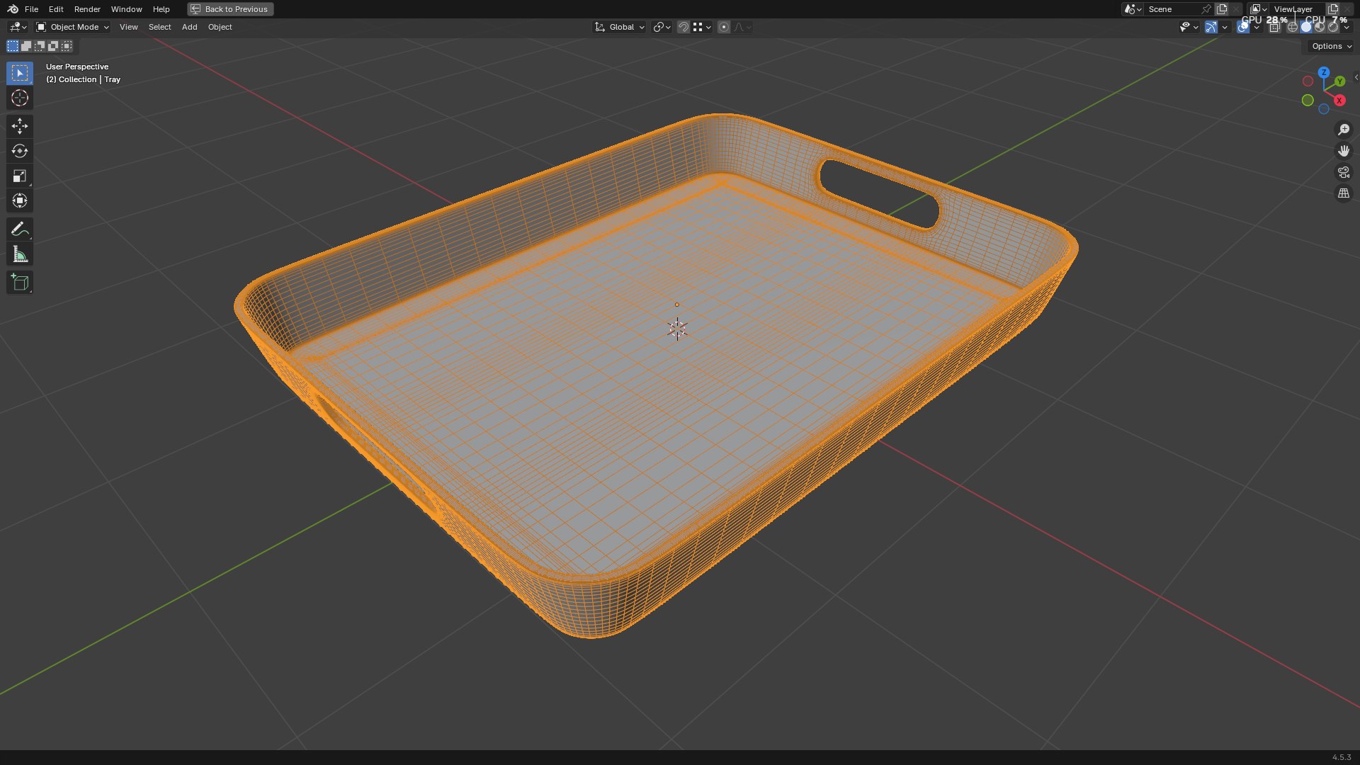 Plastic Conical Tray PBR 3D Model - TurboSquid 2468932
