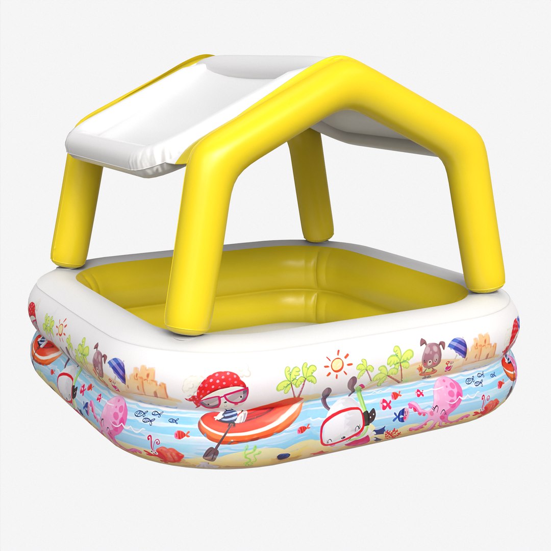 modelo 3d Inflatable swimming pool visor children INTEX 57470 ...