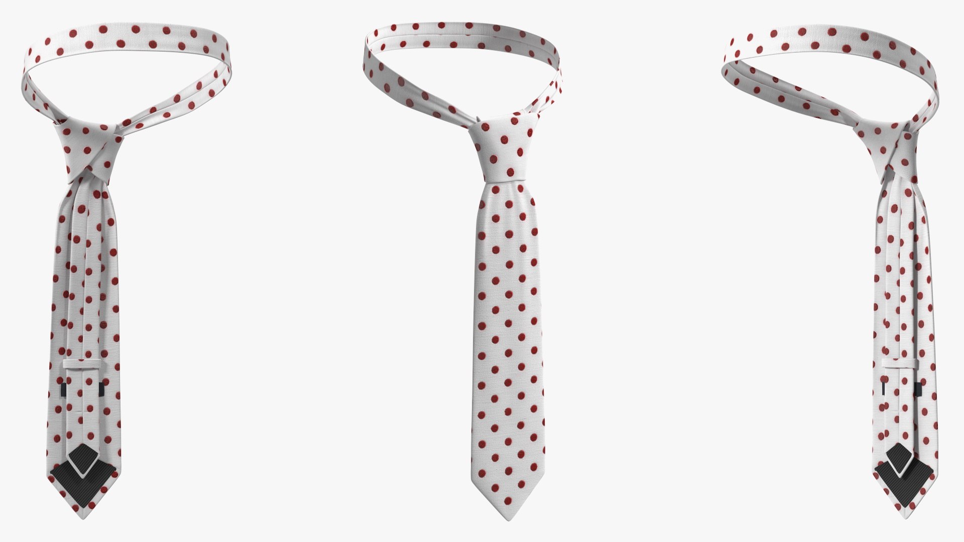 Classic Polka Dot Necktie 3D Model - TurboSquid 2200239