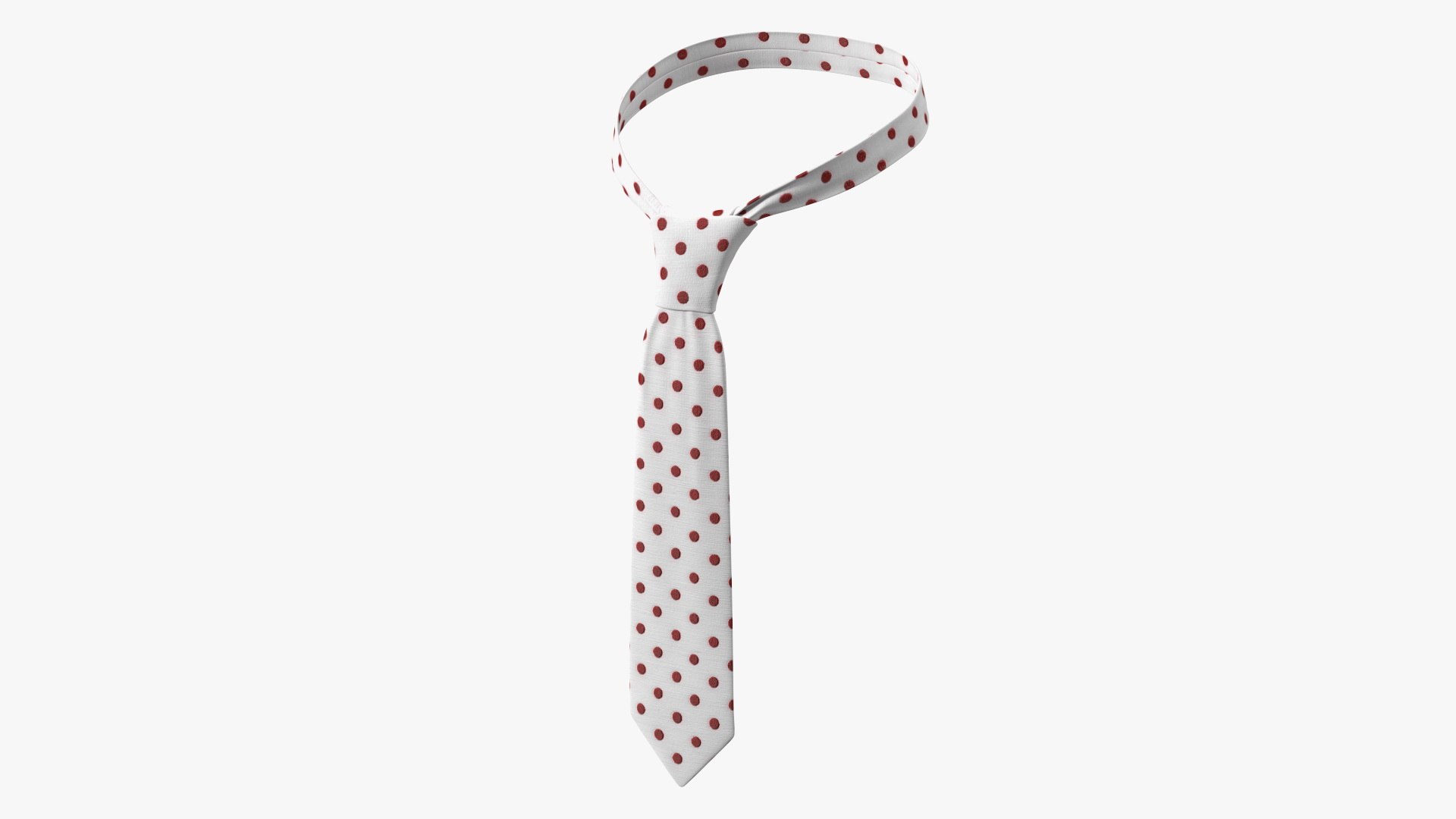 Classic Polka Dot Necktie 3D Model - TurboSquid 2200239