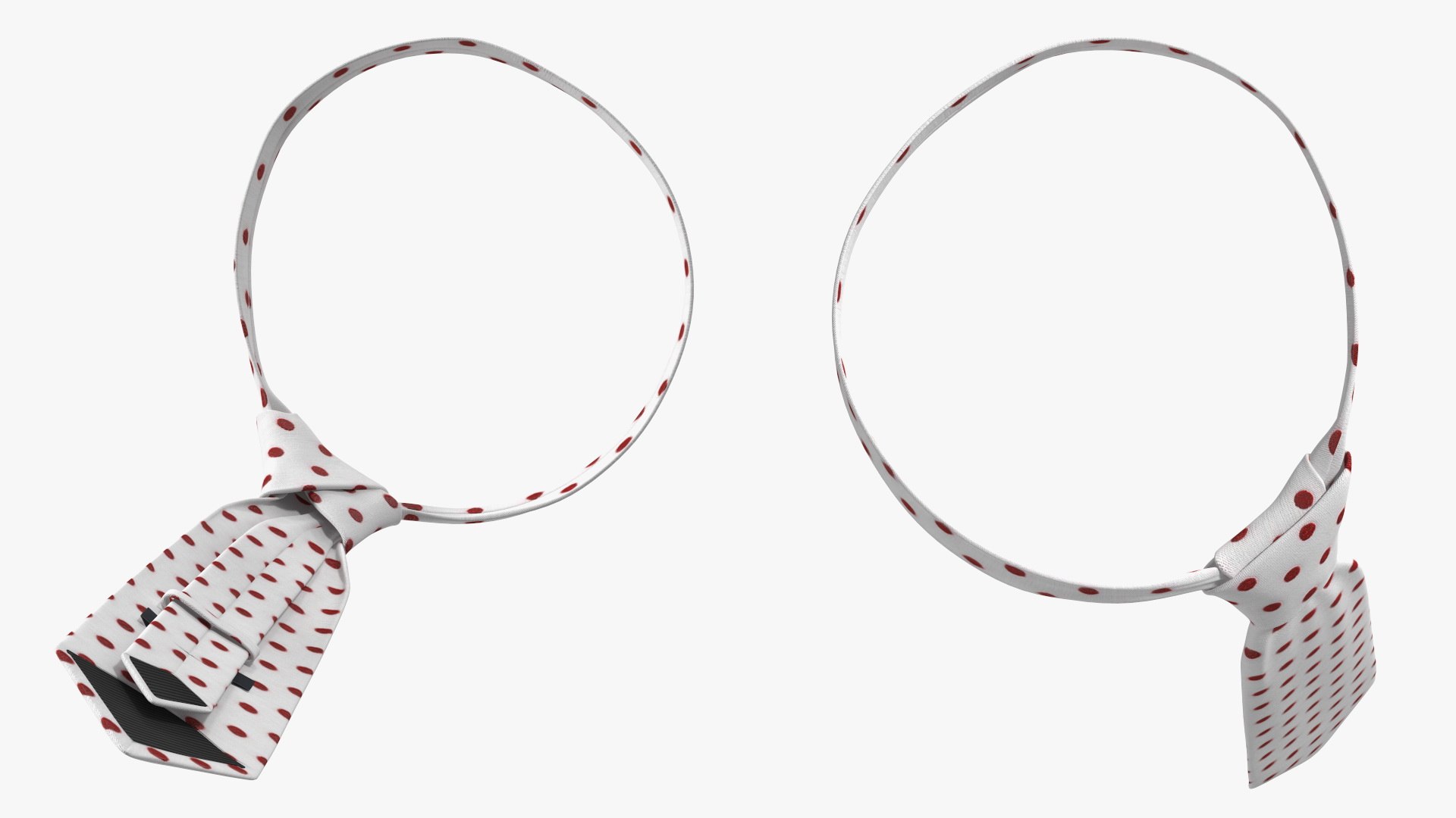 Classic Polka Dot Necktie 3D Model - TurboSquid 2200239