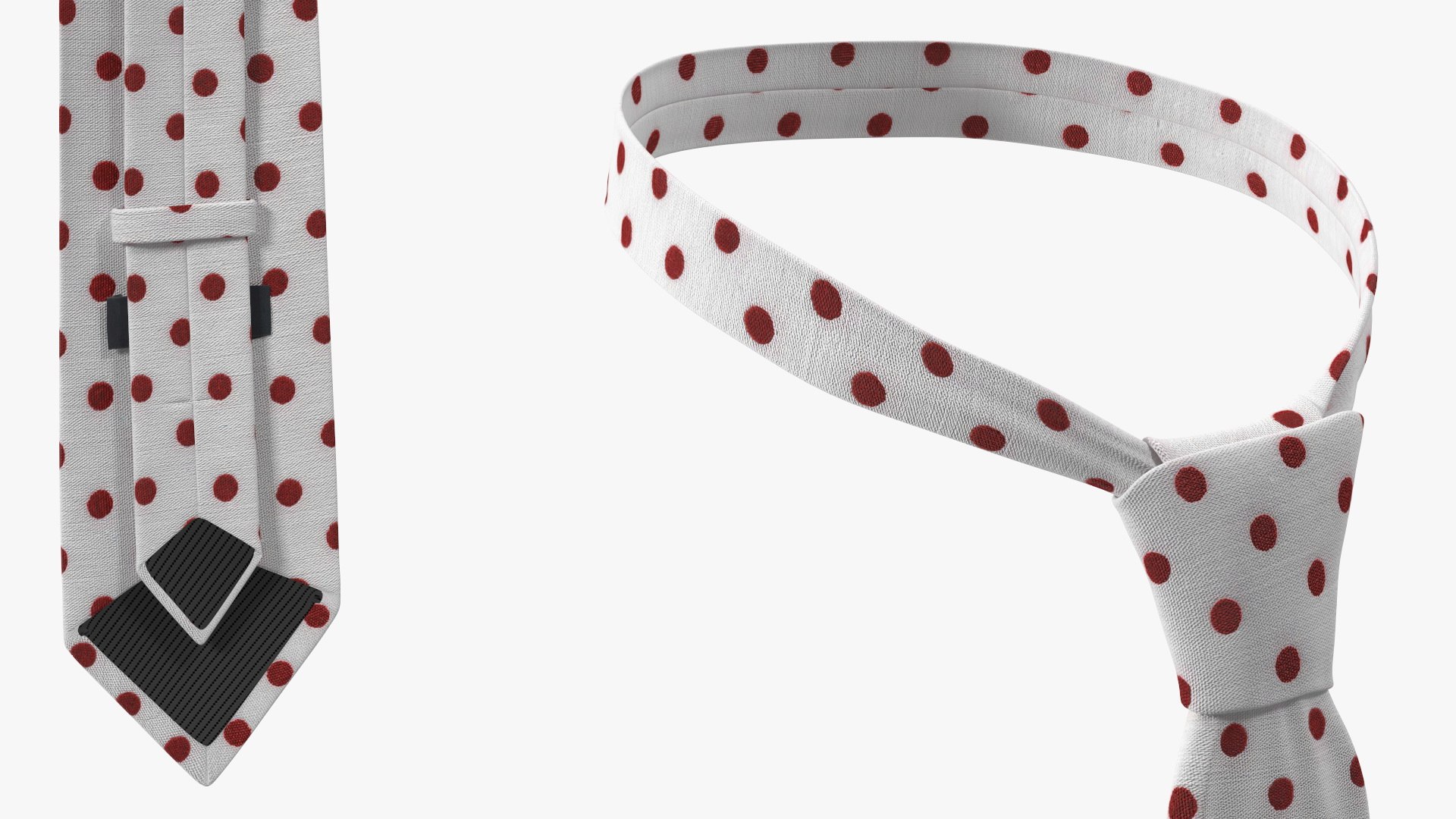 Classic Polka Dot Necktie 3D Model - TurboSquid 2200239
