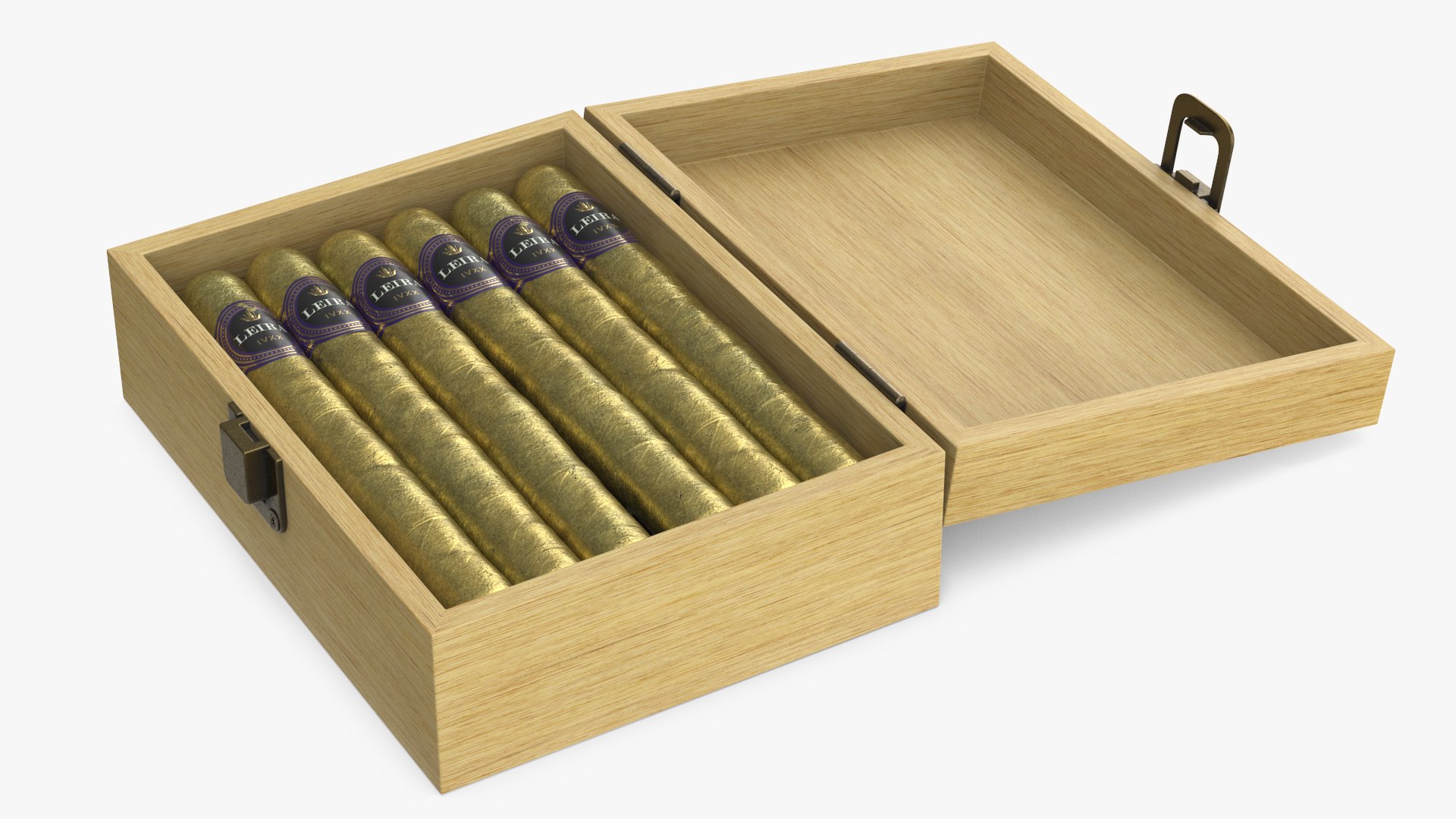 3D Box Of Leira Long Cannabis Cigar In Foil - TurboSquid 2314017