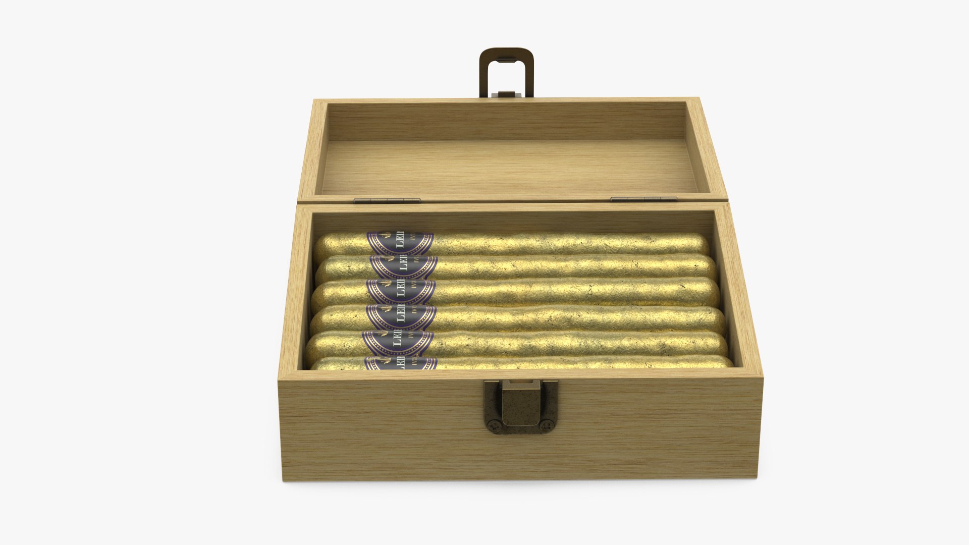 3D Box Of Leira Long Cannabis Cigar In Foil - TurboSquid 2314017