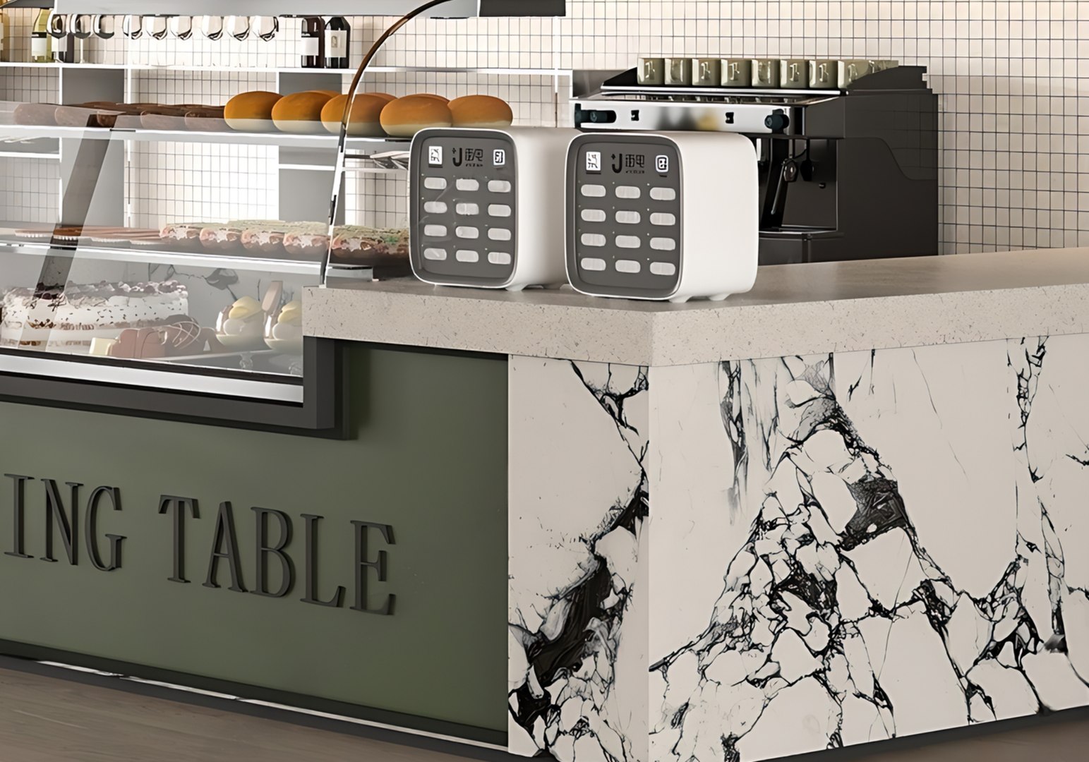 3D Coffeeshop Coffeehouse Cashier Barista Station Coffee Shop Model ...