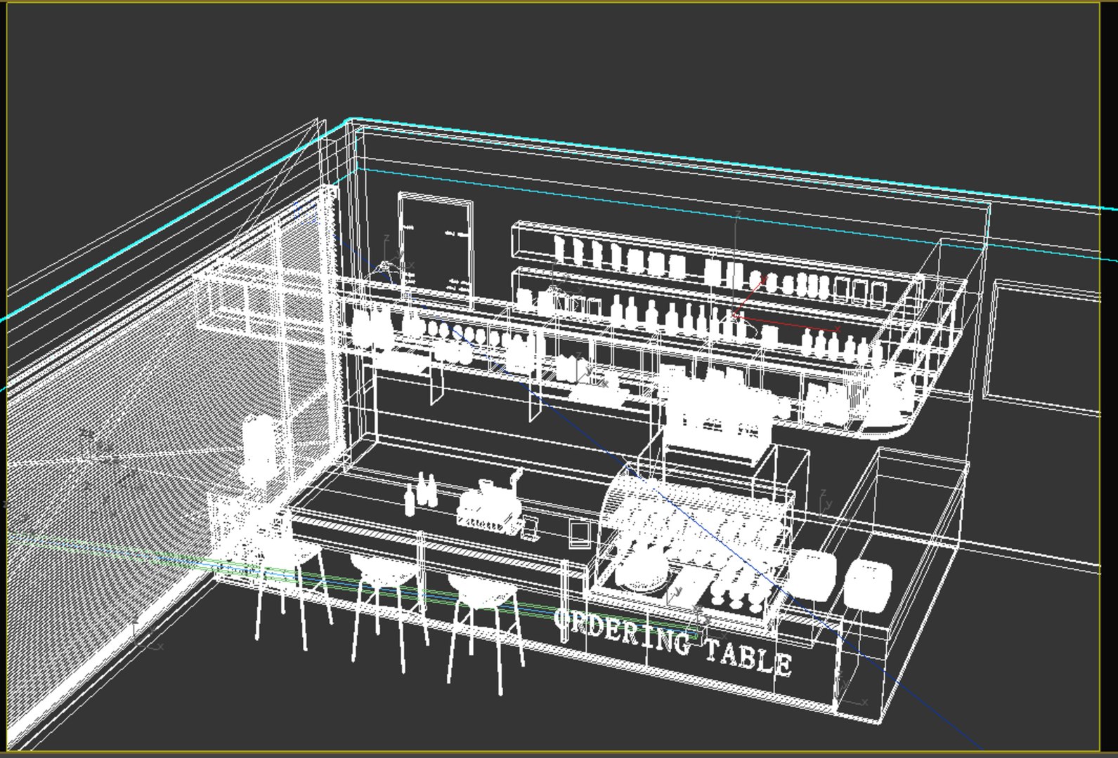 3D Coffeeshop Coffeehouse Cashier Barista Station Coffee Shop Model ...