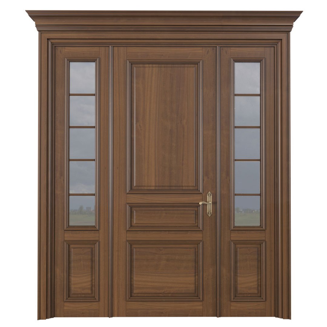 3D Model Entrance Exterior Front Classic Door Outdoor External Doors 3D ...