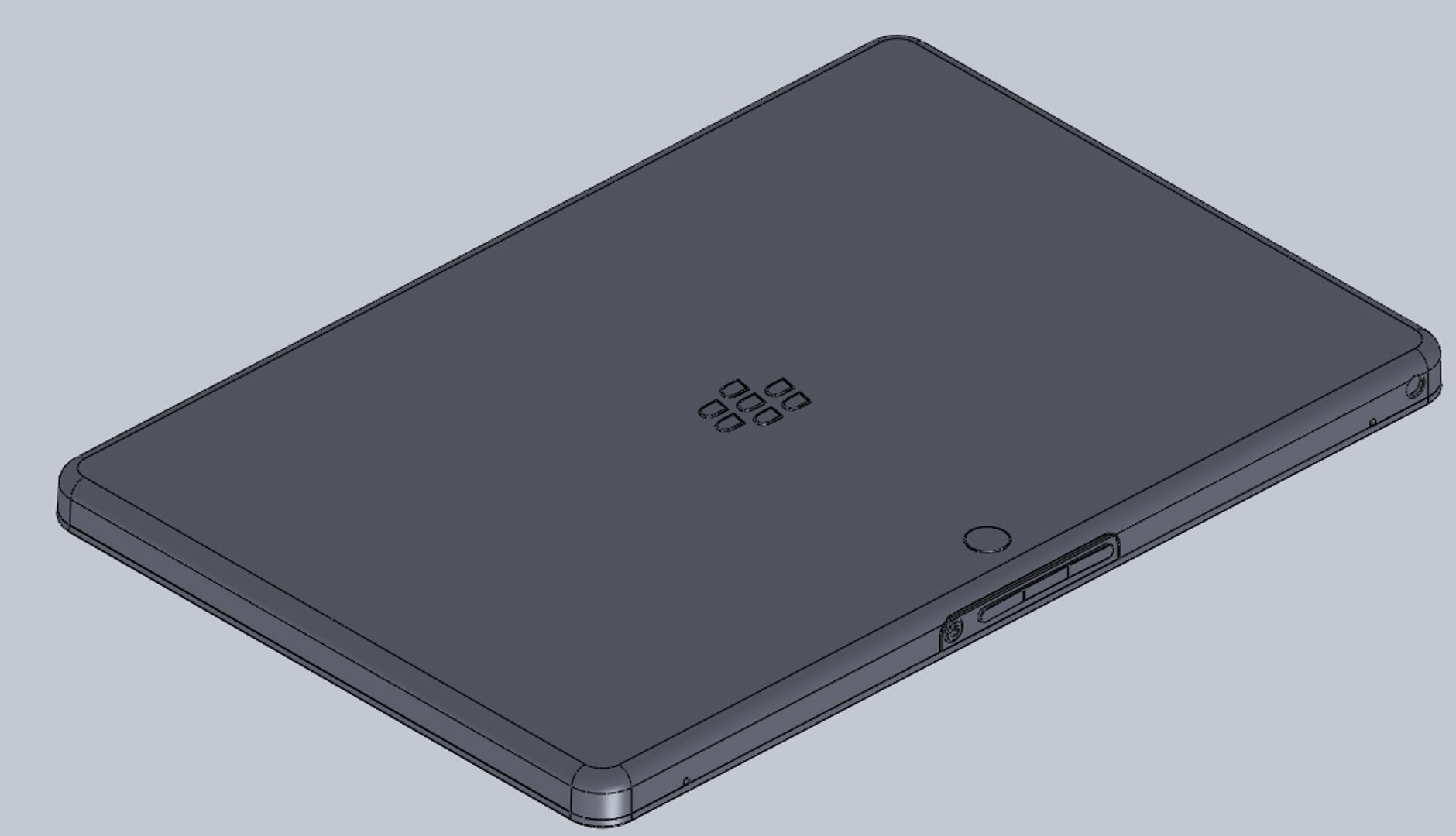 Playbook Blackberry Rim 3d Model