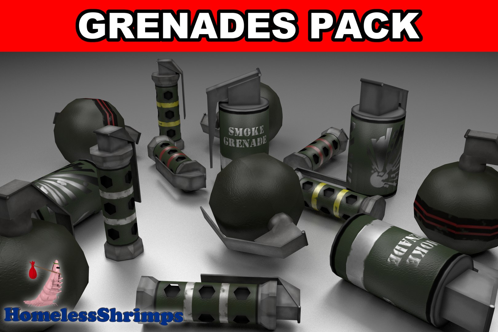 Pack Grenades 3d X