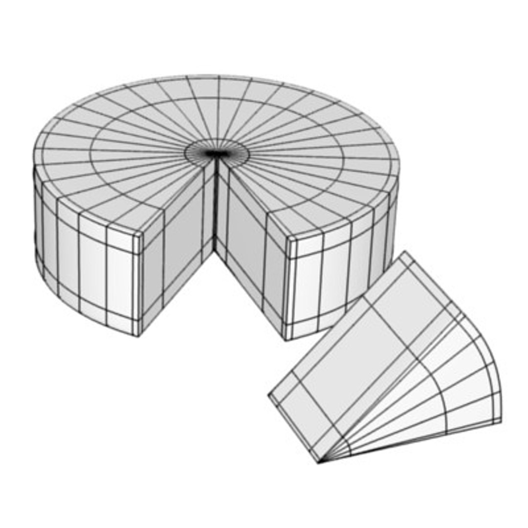 3d Cheese Model